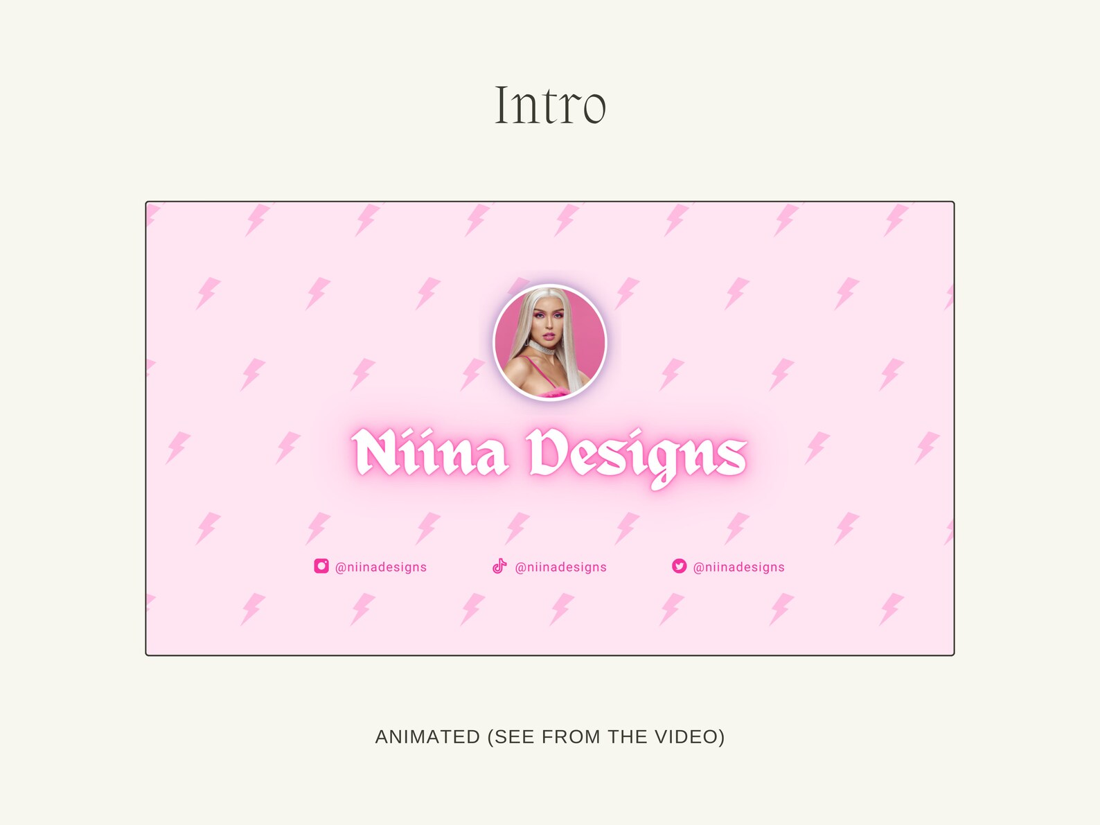 PINK 2000s Youtube Channel Branding Kit | Banner, Animated Intro and ...