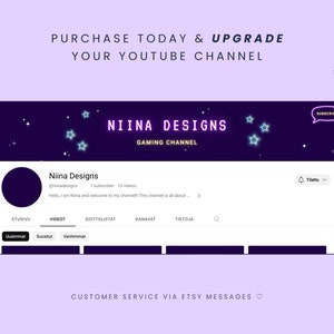 DARK NEON Youtube Channel Branding Kit | Banner, Animated Intro and ...