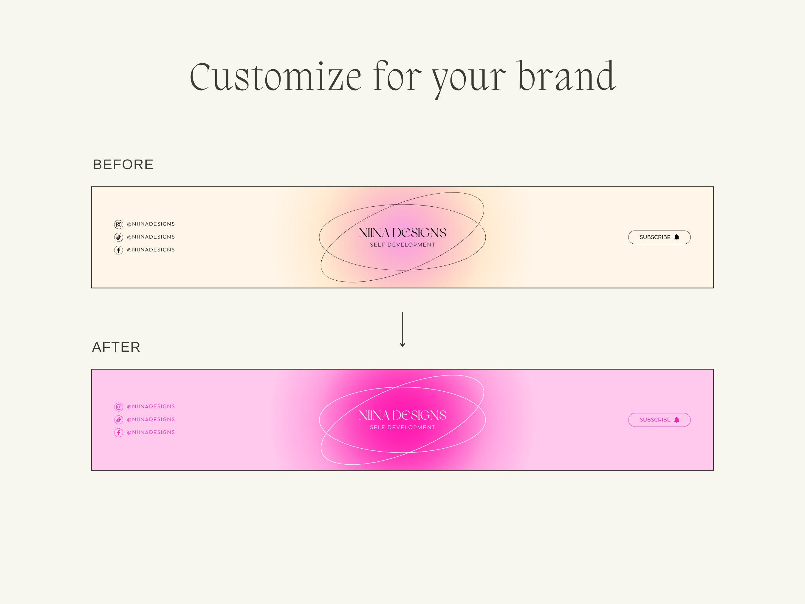 PASTEL GRADIENT Youtube Channel Branding Kit | Banner, Animated Intro ...