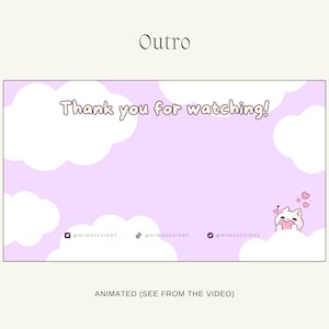 KAWAII Youtube Channel Branding Kit | Banner, Animated Intro and Outro ...