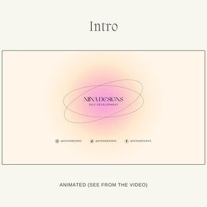 PASTEL GRADIENT Youtube Channel Branding Kit | Banner, Animated Intro ...