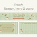 COTTAGE CORE Youtube Channel Branding Kit | Banner, Animated Intro and ...