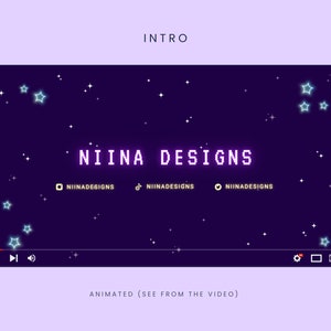 DARK NEON Youtube Channel Branding Kit | Banner, Animated Intro and ...