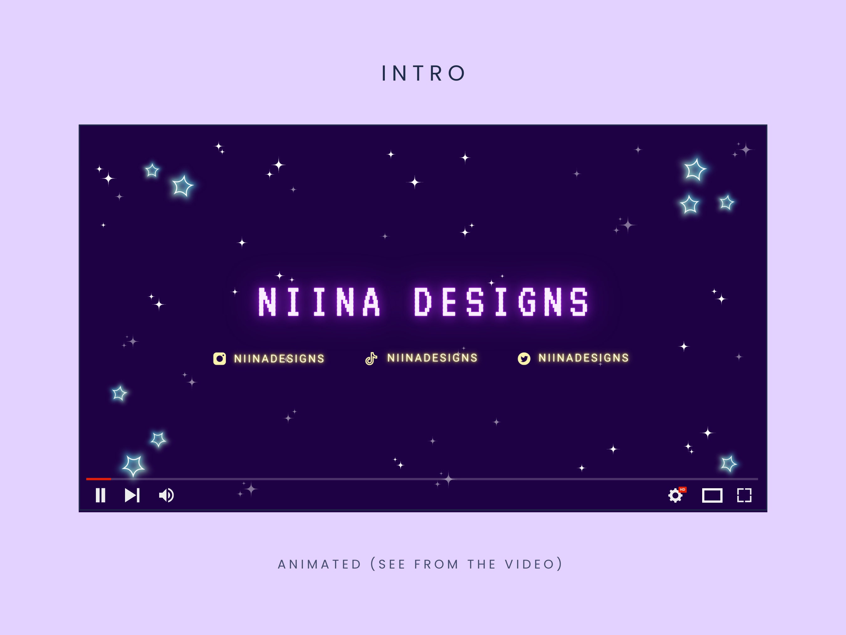 DARK NEON Youtube Channel Branding Kit | Banner, Animated Intro and ...