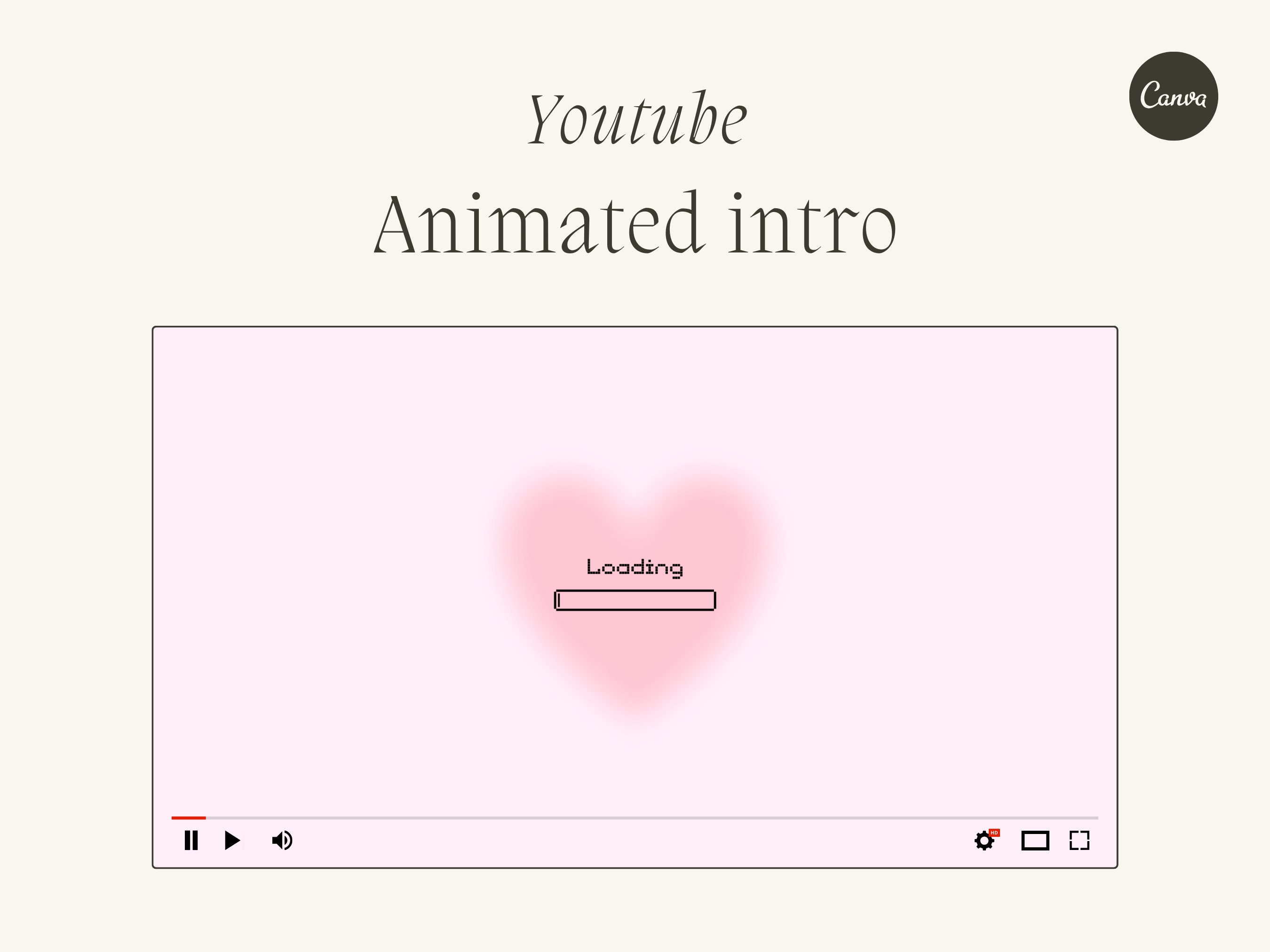 HEART GRADIENT Animated Intro Video | Youtube Channel Loading Animation ...