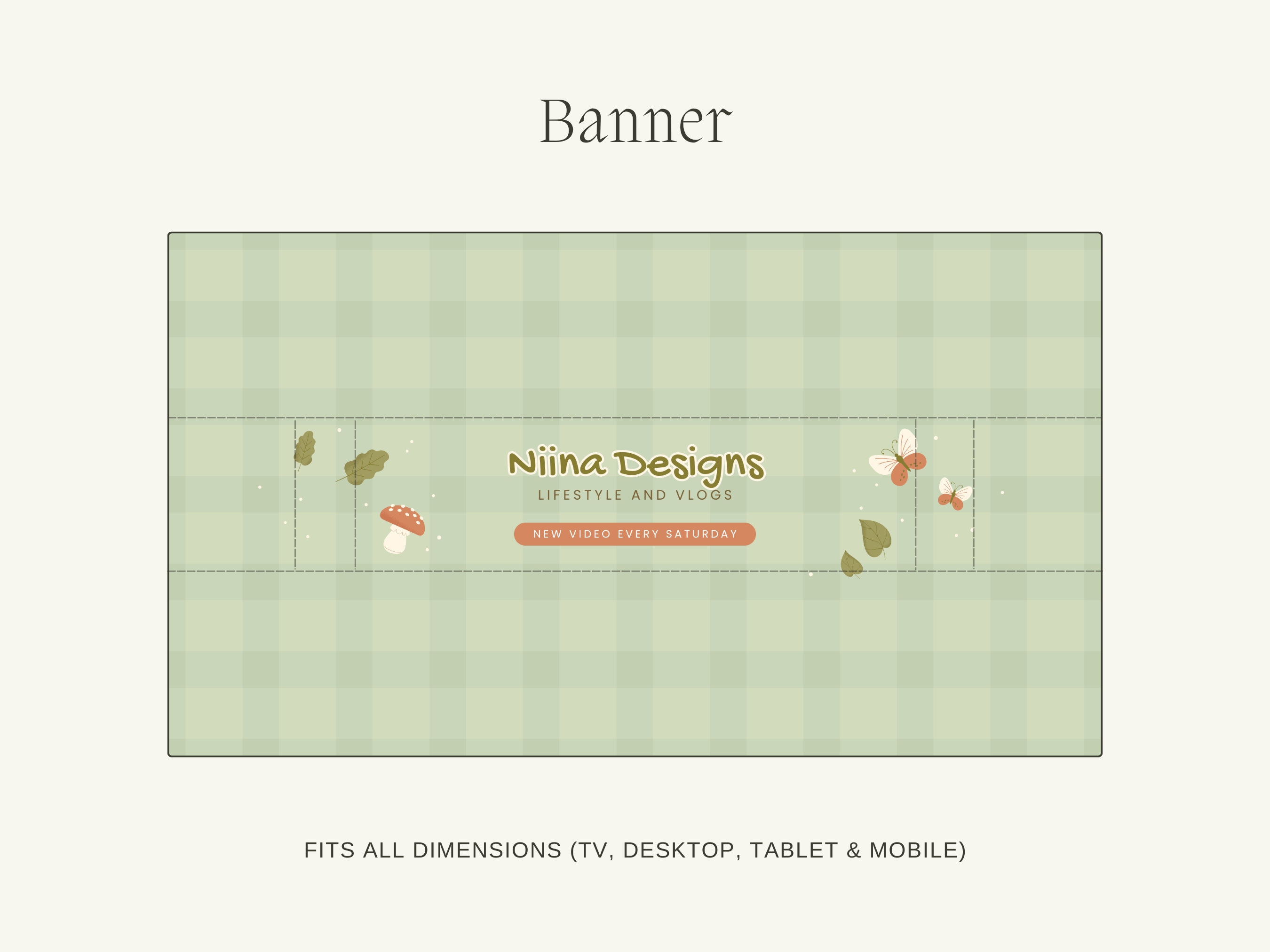 COTTAGE CORE Youtube Channel Branding Kit | Banner, Animated Intro and ...