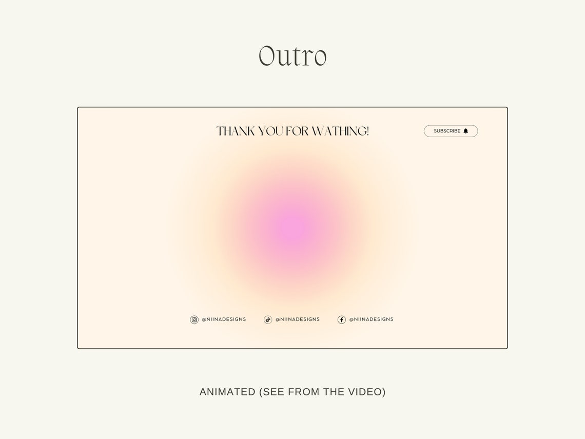 PASTEL GRADIENT Youtube Channel Branding Kit | Banner, Animated Intro and Outro | Editable Canva ...