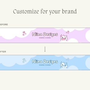 KAWAII Youtube Channel Branding Kit | Banner, Animated Intro and Outro ...