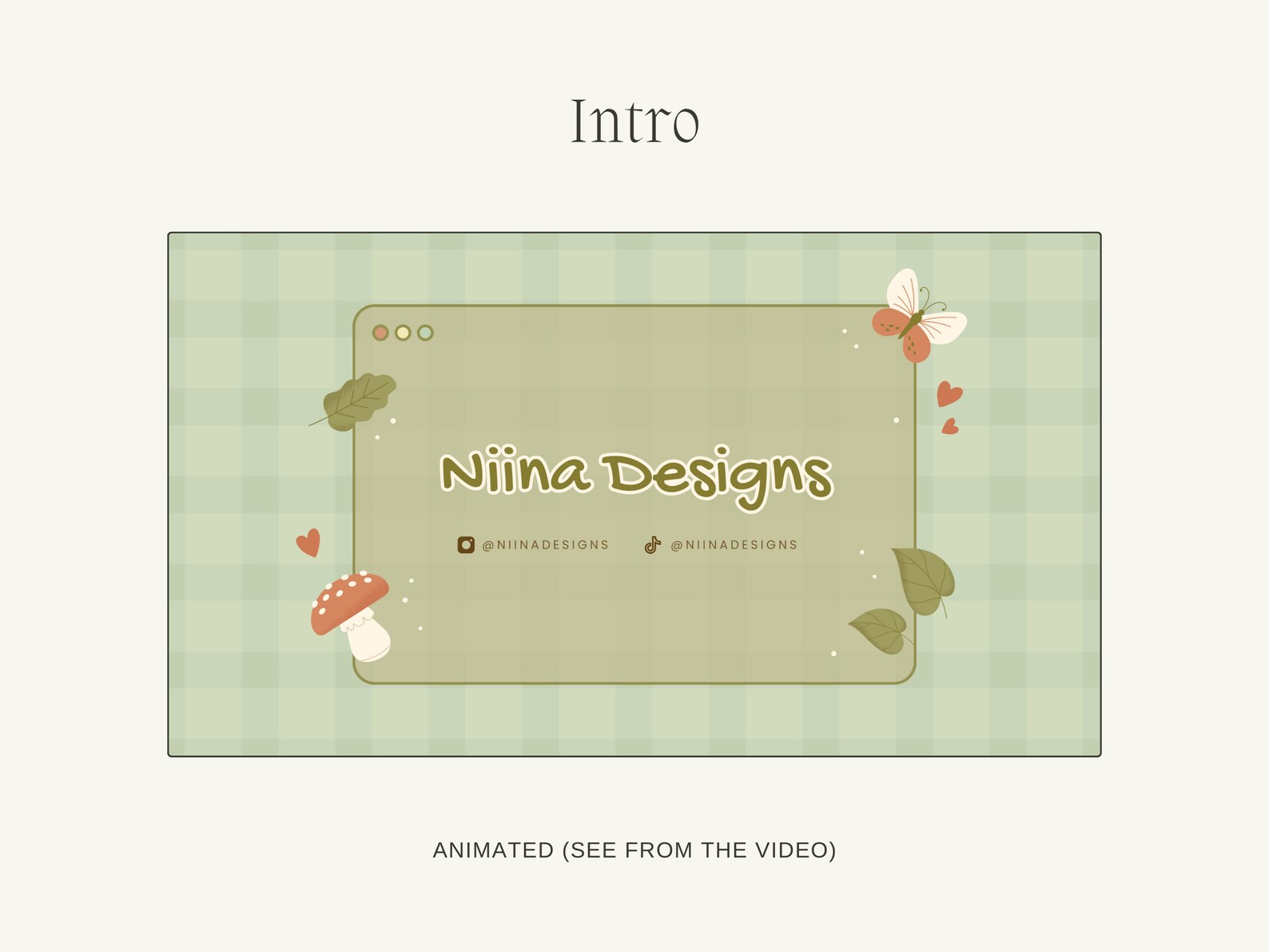 COTTAGE CORE Youtube Channel Branding Kit | Banner, Animated Intro and ...