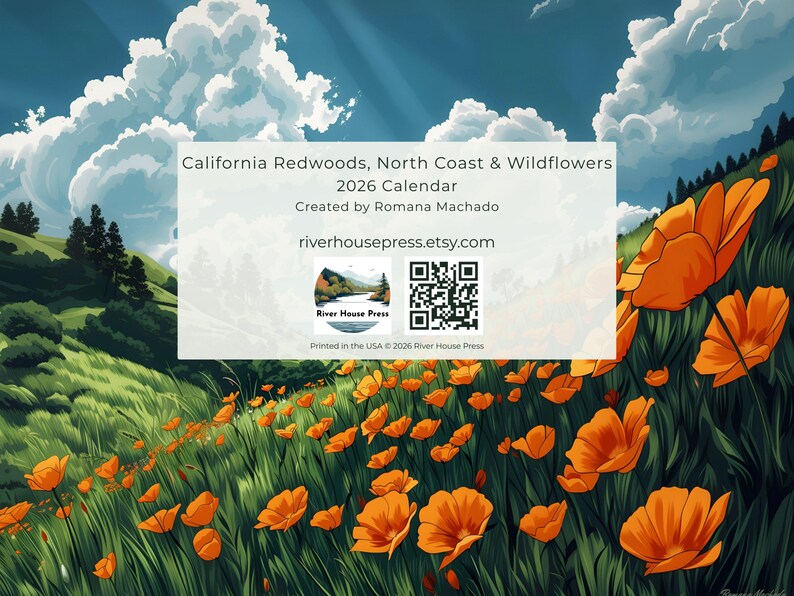 2026 Nature Art Calendar - California Redwoods, Lost Coast ...