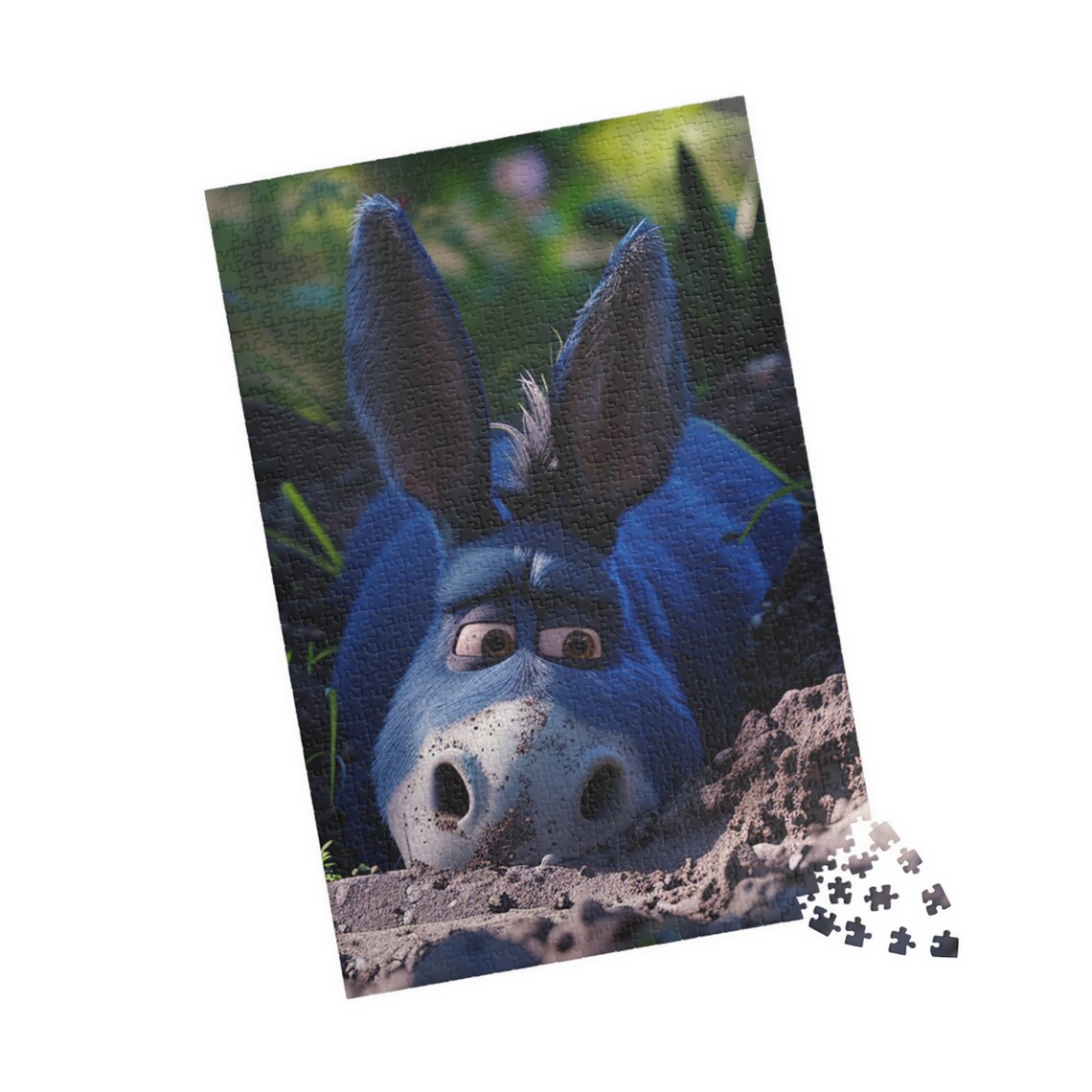 What is Blue Donkeys Back Story Jigsaw Puzzle Pair W Puzzle Table or ...