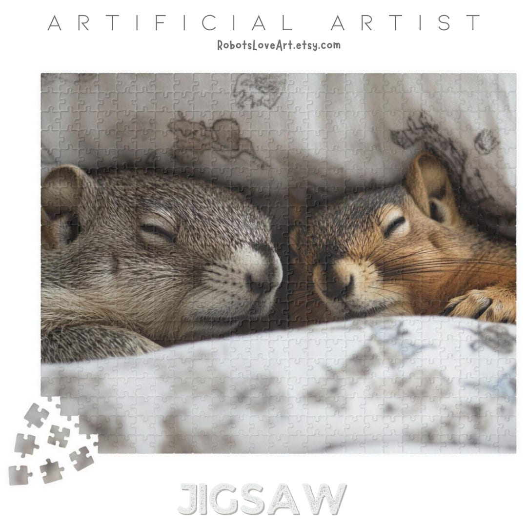 Puzzle, Saturday Morning Squirrels, Jigsaw Game, Relaxing Activity ...