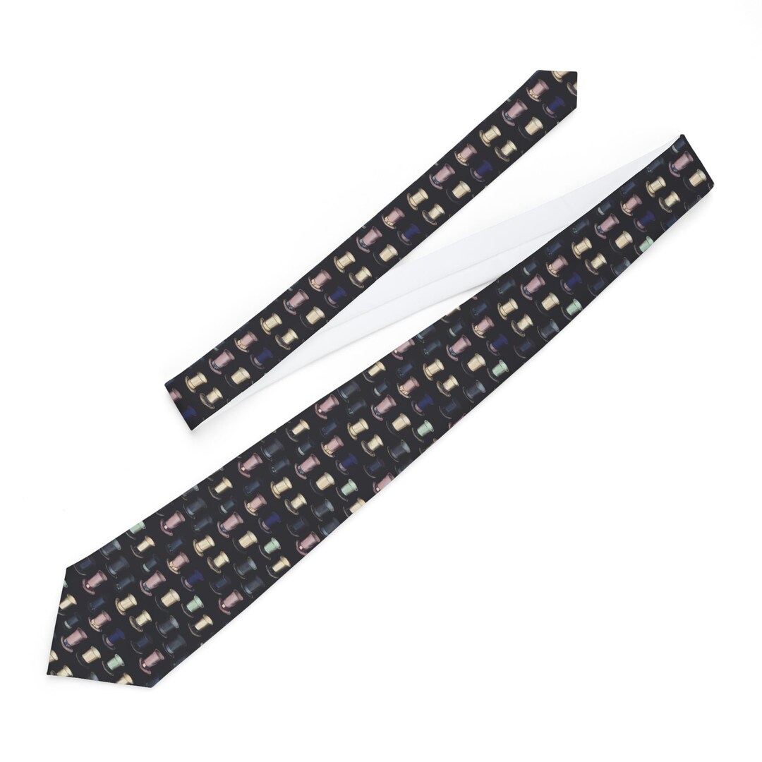 Neon Top Hats on Black Background Necktie Gift Professional Gift ...