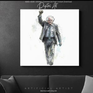 Bernie Sanders Clipart | Digital Wall Art – PNG (300 Dpi) Instant ...