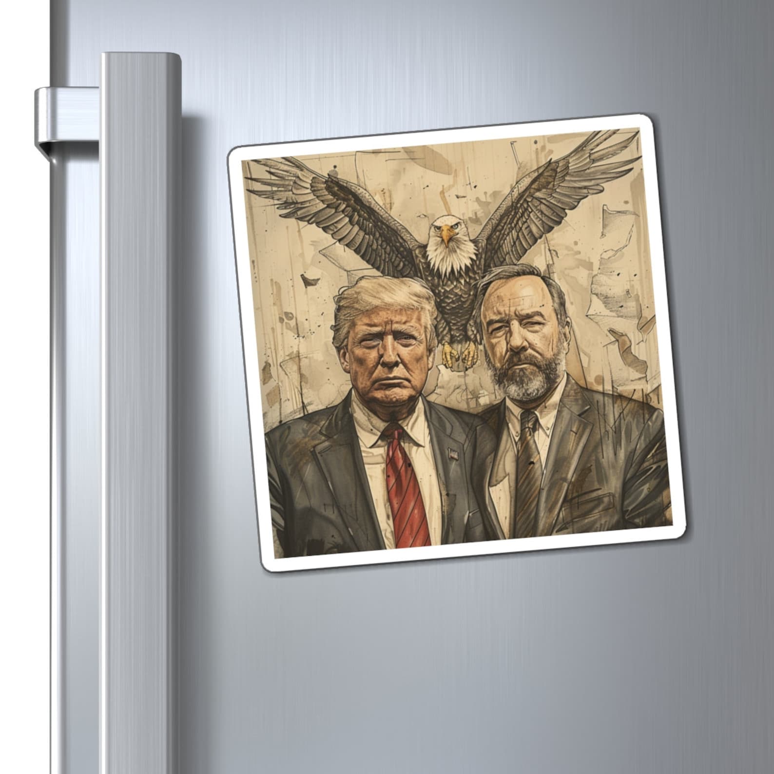 Alex Jones and Donald Trump Magnet 3 Size Fix America Again Inexpensive ...