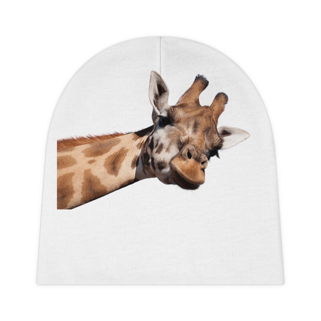 Giraffe Baby Beanie AOP - Etsy