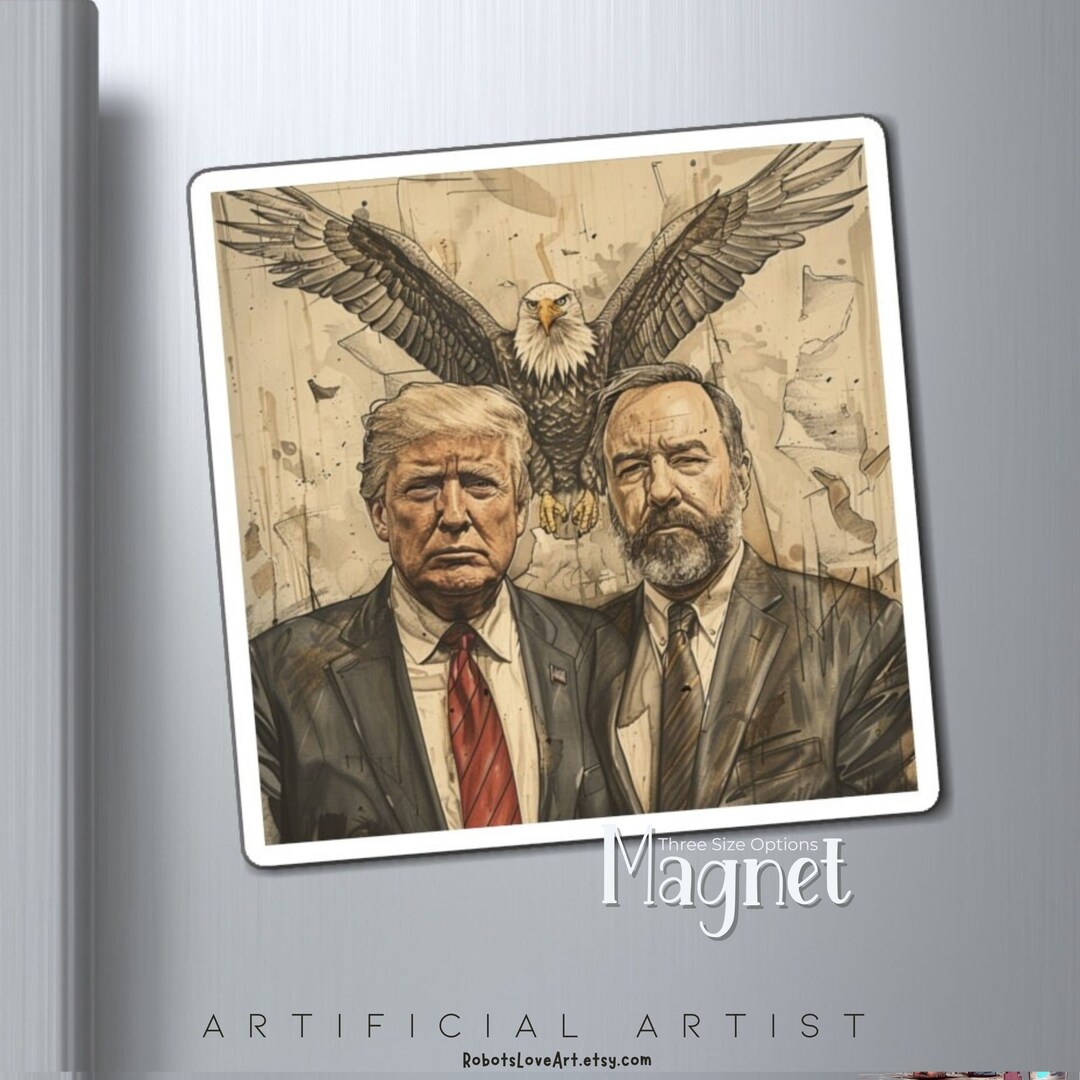 Alex Jones and Donald Trump Magnet 3 Size Fix America Again Inexpensive ...