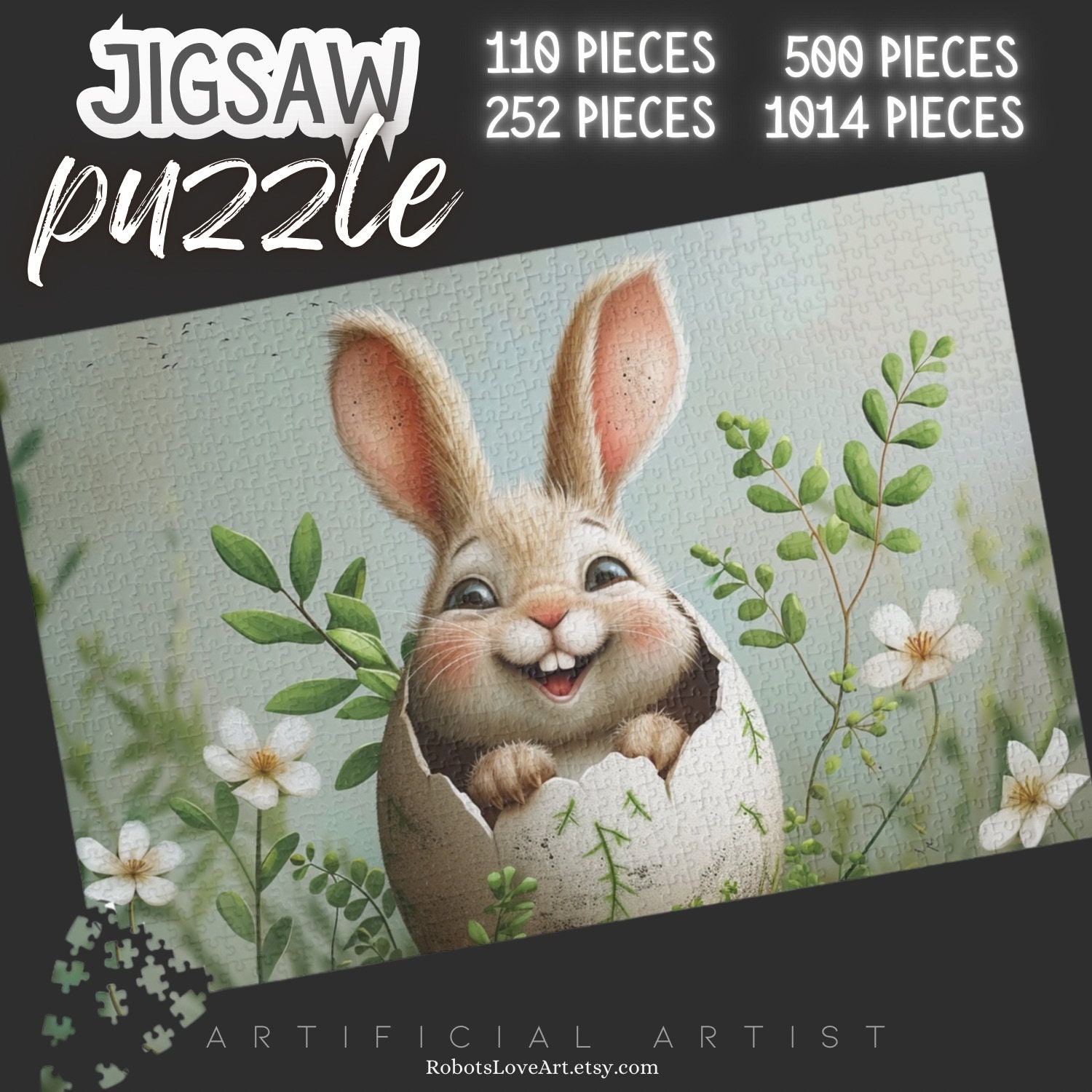 Whats Inside Easter Egg Jigsaw Puzzle 110, 252, 500, 1014-piece ...