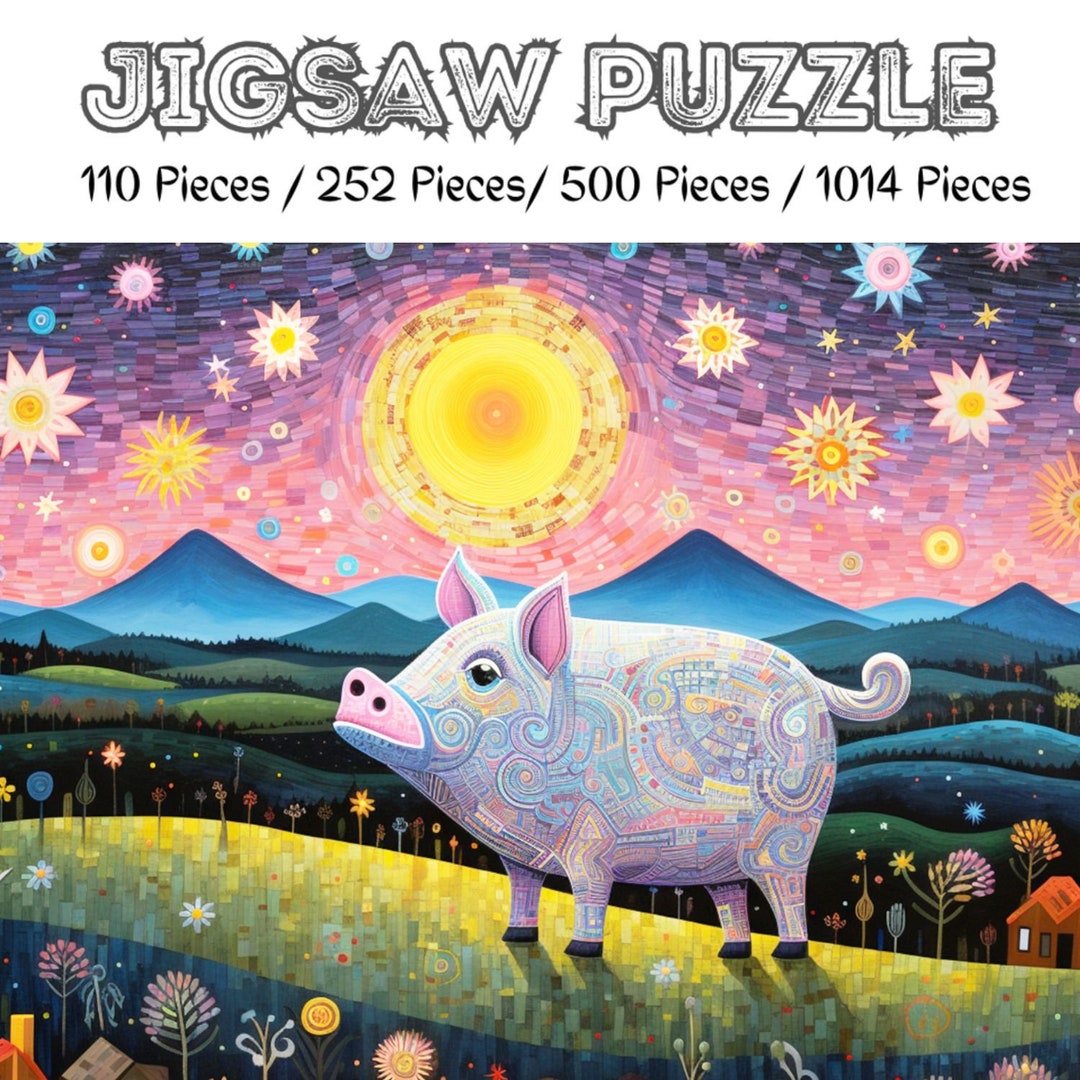 Best Selling Pig Jigsaw Puzzle 110, 252, 500, 1014-piece Colorful ...