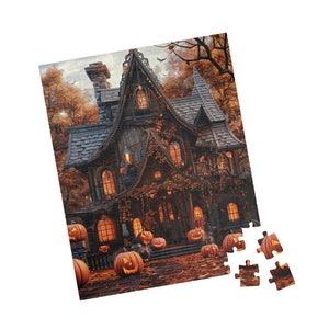 Beautiful Halloween House Non Spooky Jigsaw Puzzle Intricate Puzzle ...