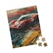 Abstract 3D Race Car Jigsaw Puzzle Intricate Puzzle Gift Puzzle Lover ...