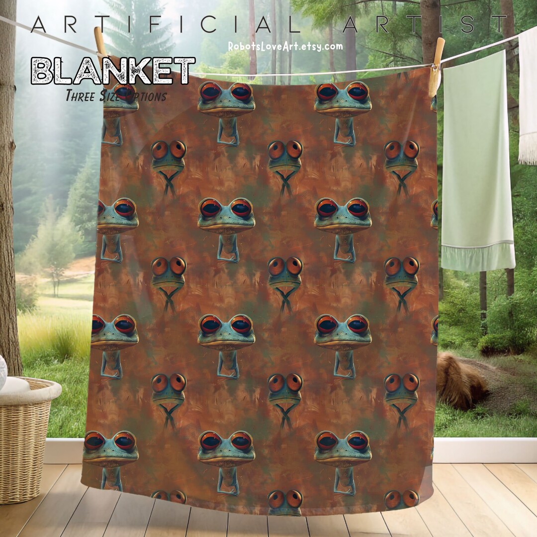 Lizards R Watching You Velveteen Plush Blanket Super Soft Lightweight ...