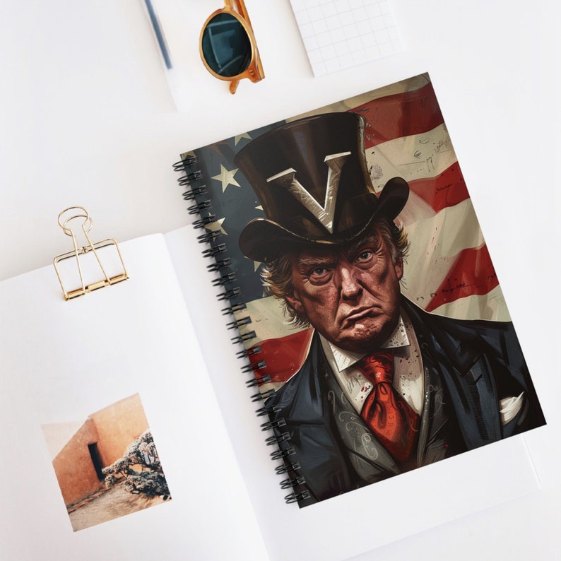 Donald Trump Victory Patriotic Spiral Notebook Ruled Line MAGA Theme ...