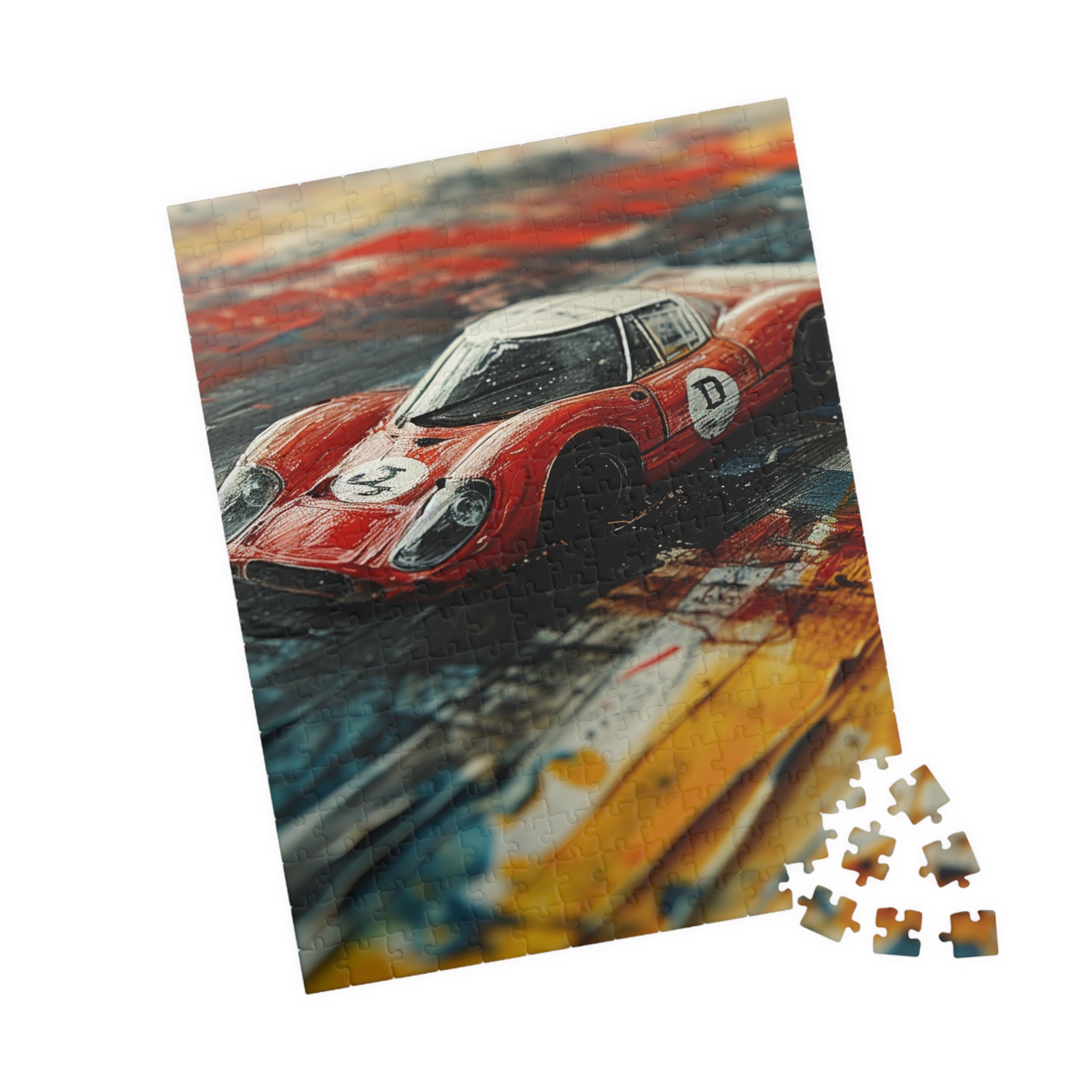 Abstract 3D Race Car Jigsaw Puzzle Intricate Puzzle Gift Puzzle Lover ...