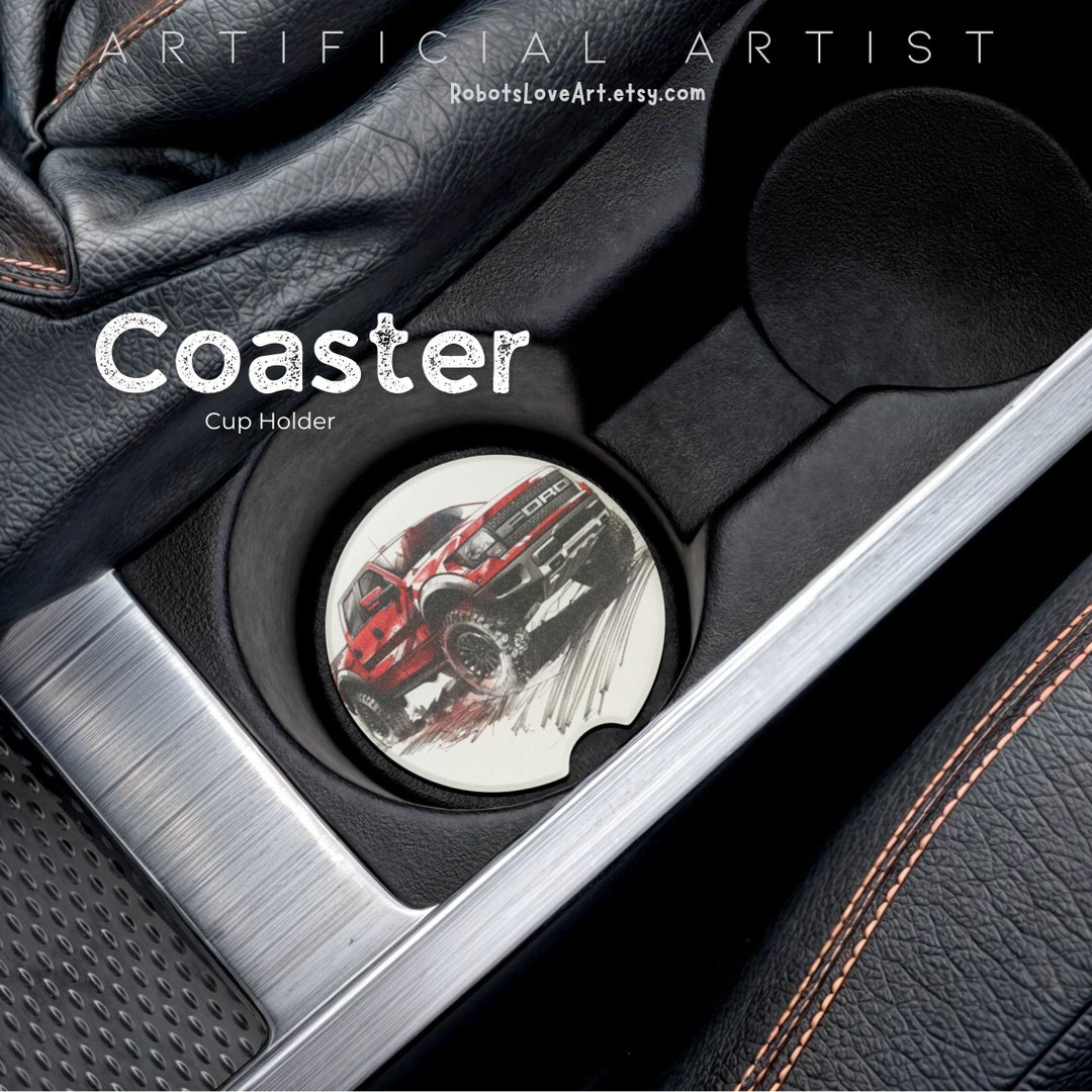 Red Ford F150 Raptor Soapstone Car Coaster Cute Inexpensive Gift for ...