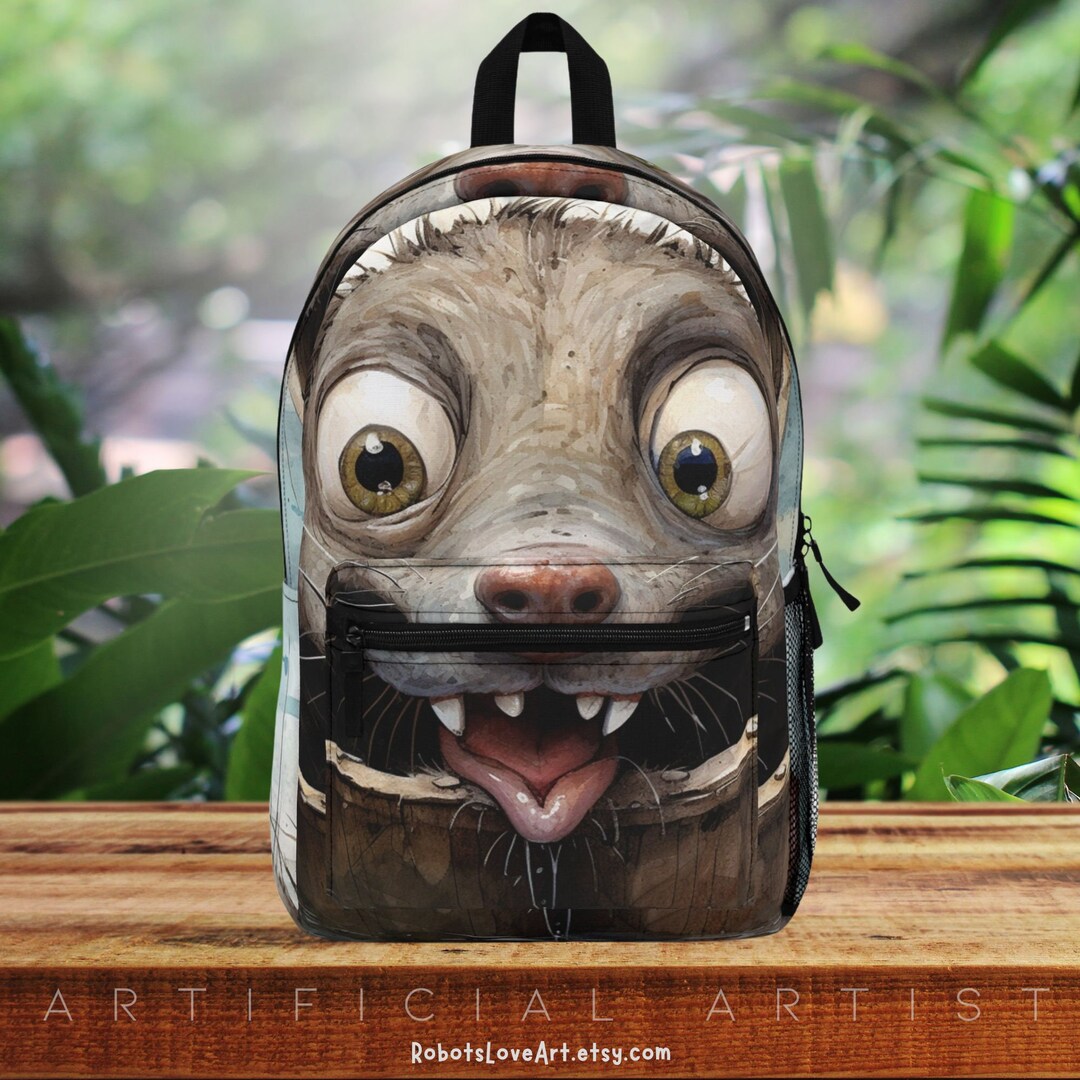 Peeking Rat Backpack Unique Gift for Cottagecore Equipment Bag Gift for ...