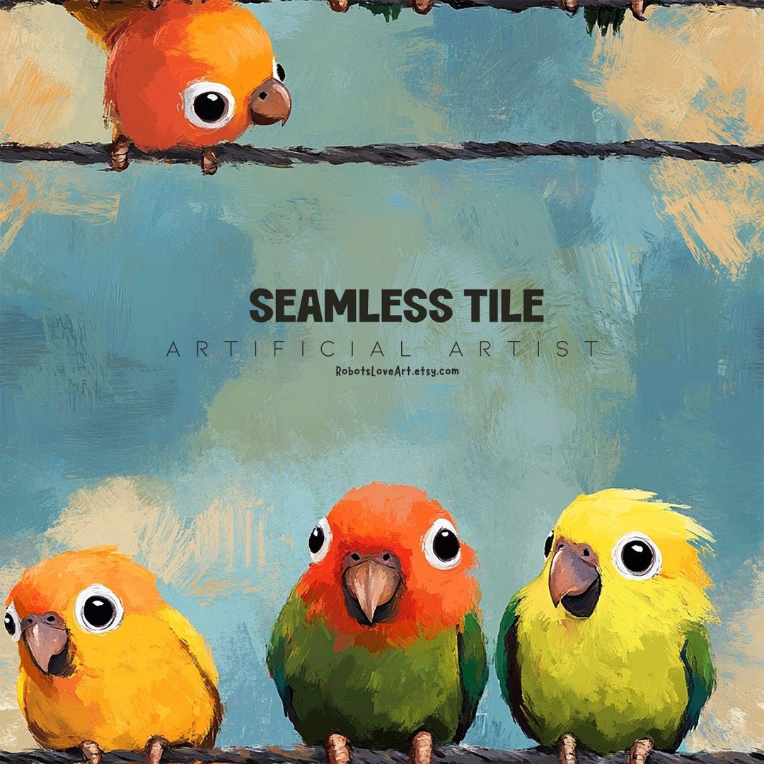 Peekaboo Tweety Birds Rainbow Pattern | Instant Download Commercial ...