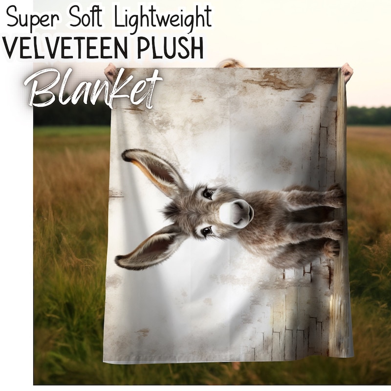 Kids Donkey Blanket - Etsy