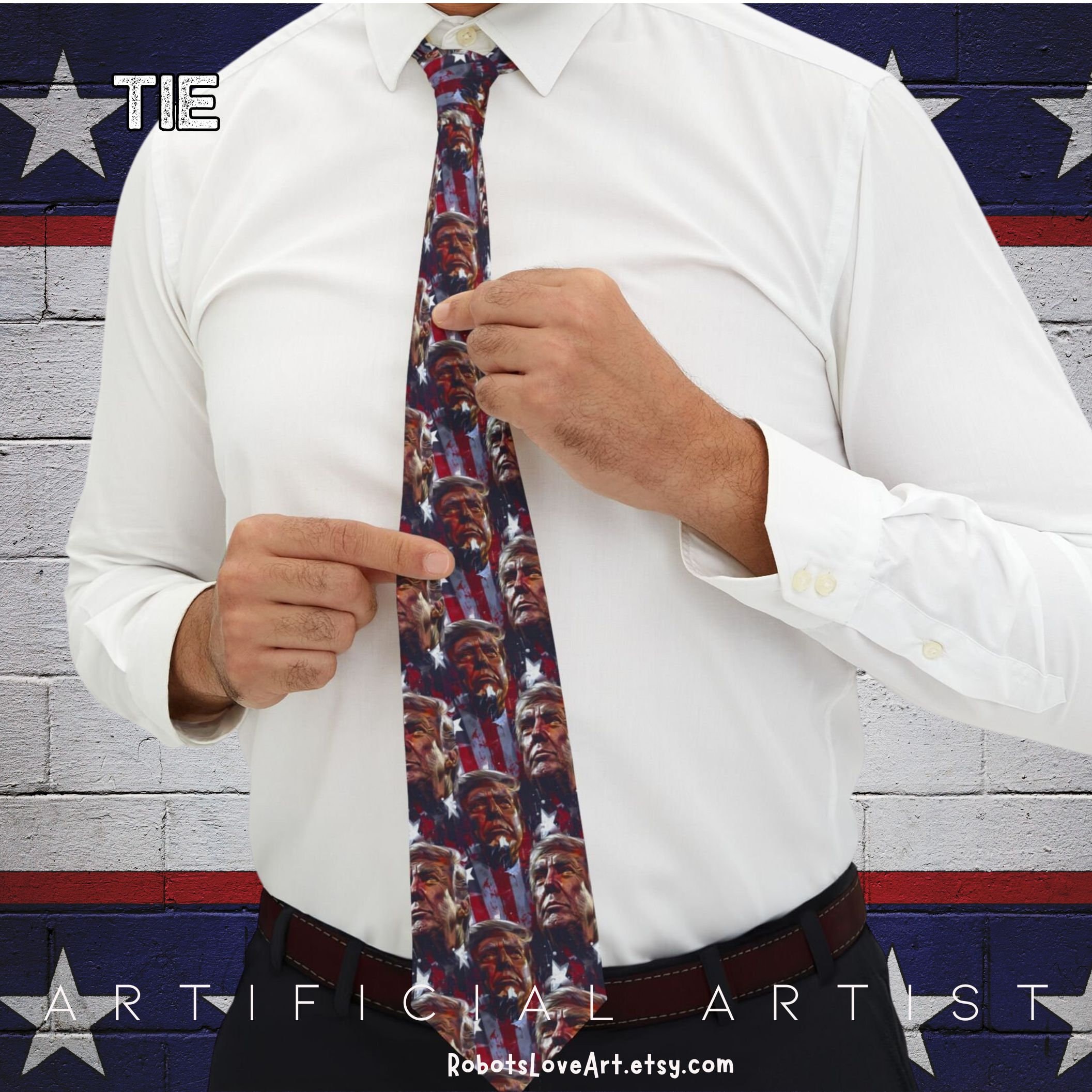President Trump Portrait Attempted July 13 Necktie Gift for ...