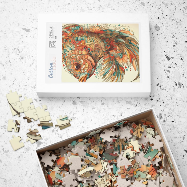 Color Fish Puzzle 500, 1014-piece - Etsy
