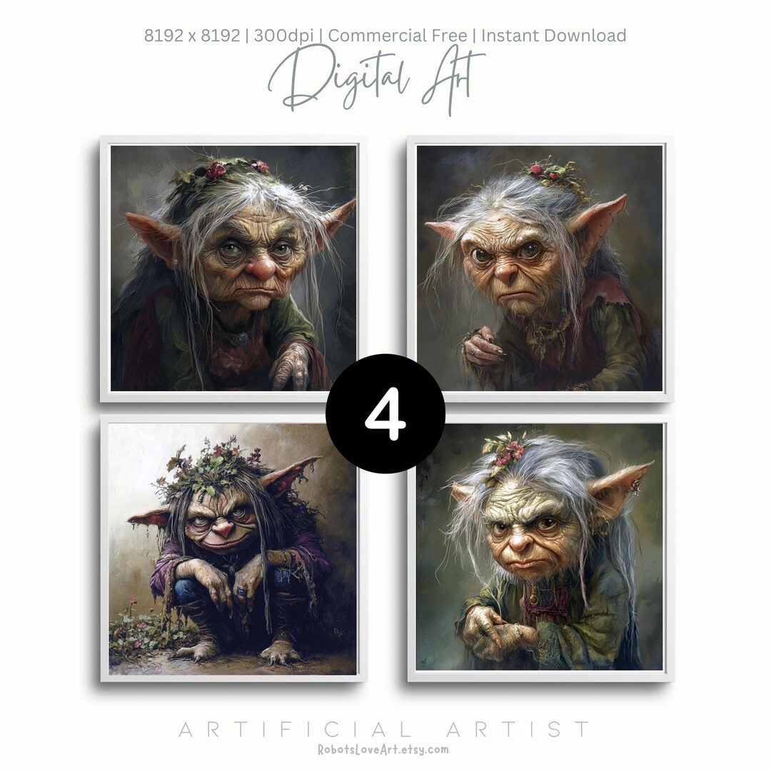 She Troll Fantasy Bundle Instant Download Commercial Free Nursery ...