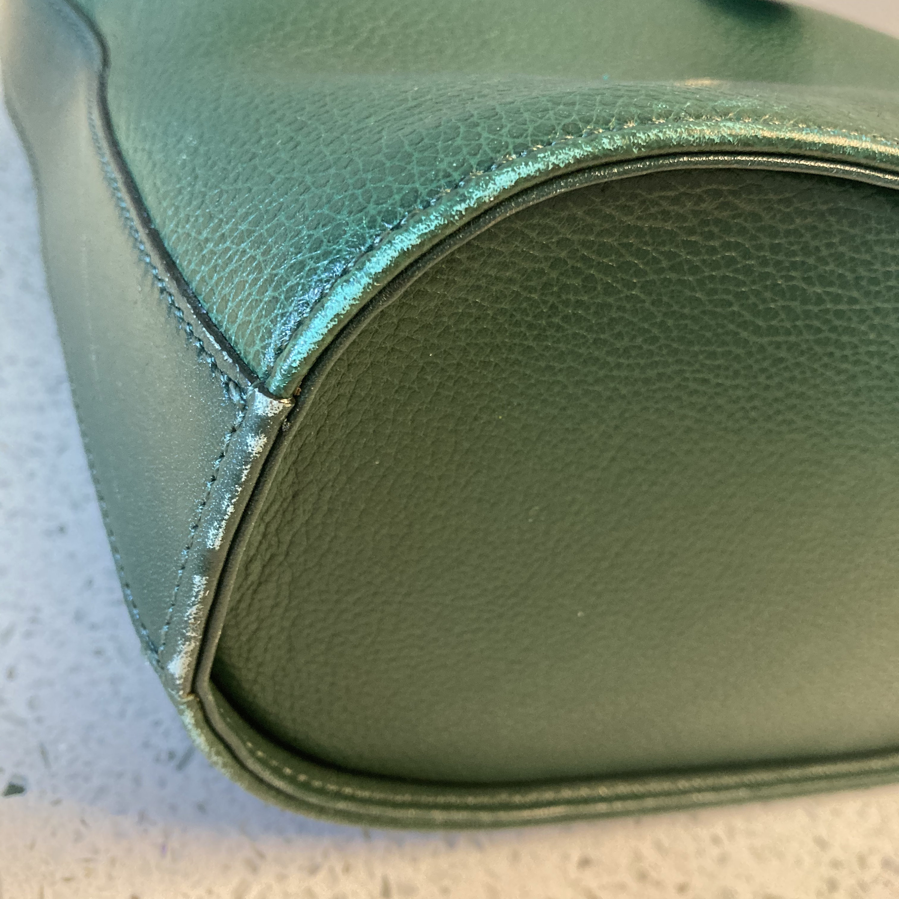 Vintage Longchamp Green Leather Crossbody Shoulder Bag - Etsy