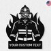 Custom Fireman Sign, American Firefighter Sign, Fireman Metal Wall Art ...