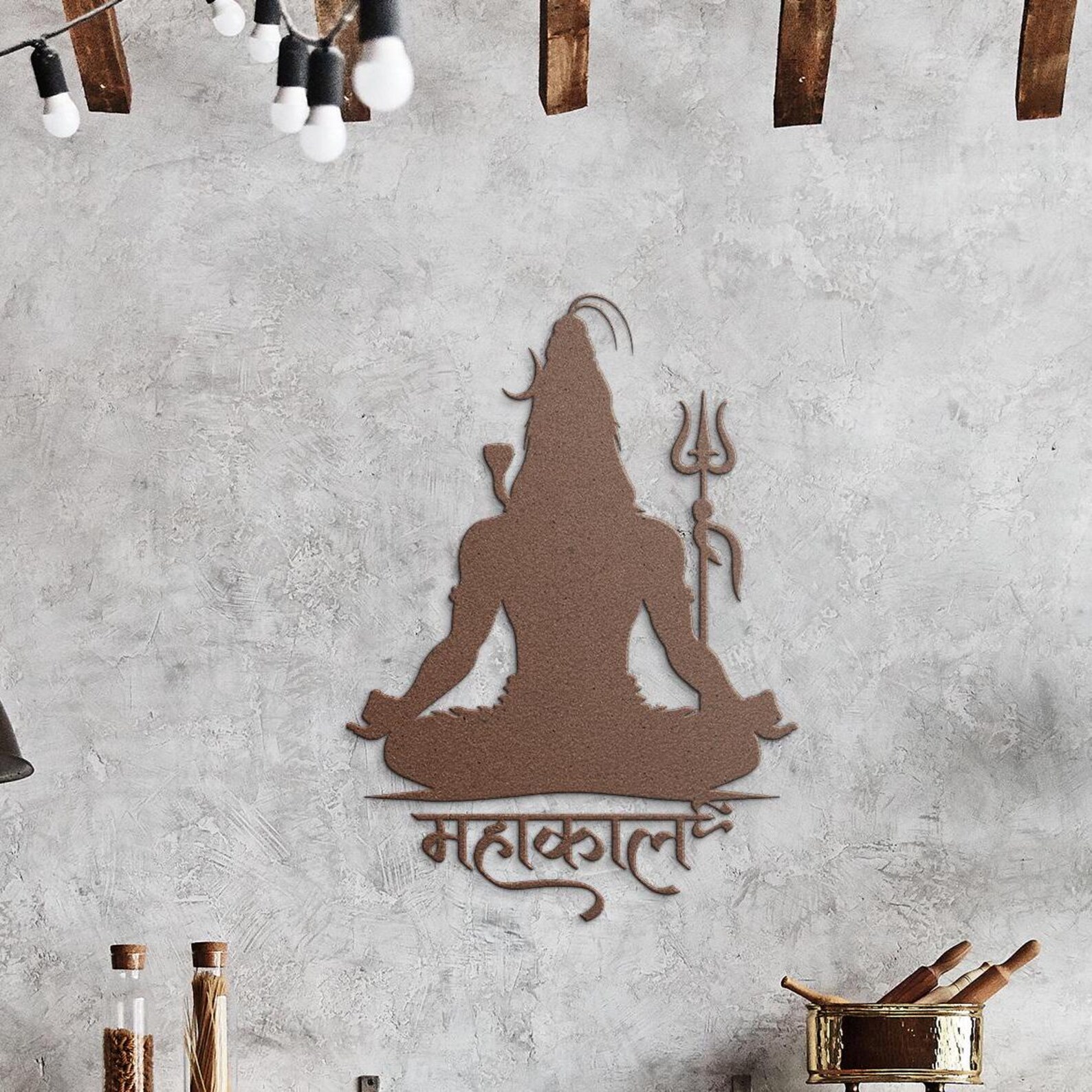 Lord Shiva Metal Wall Art, Hindu God Shiva, Hinduism Decor, Mahakal, Om ...