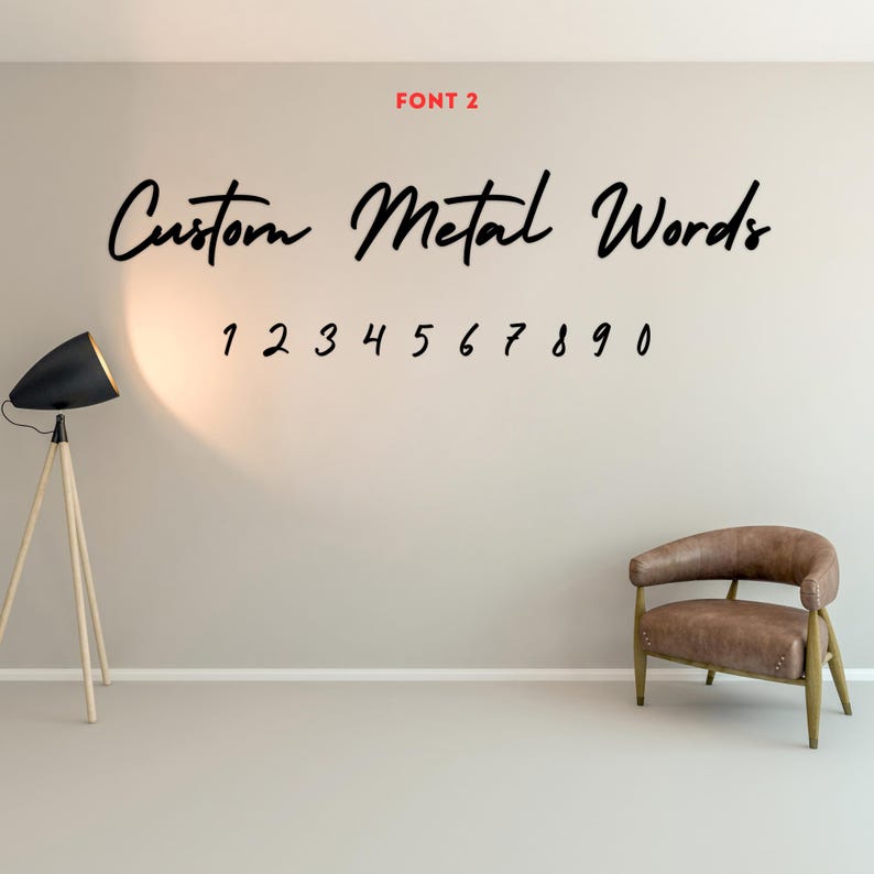 Personalized Metal Words Custom Design, Made-to-order Script Name Sign ...