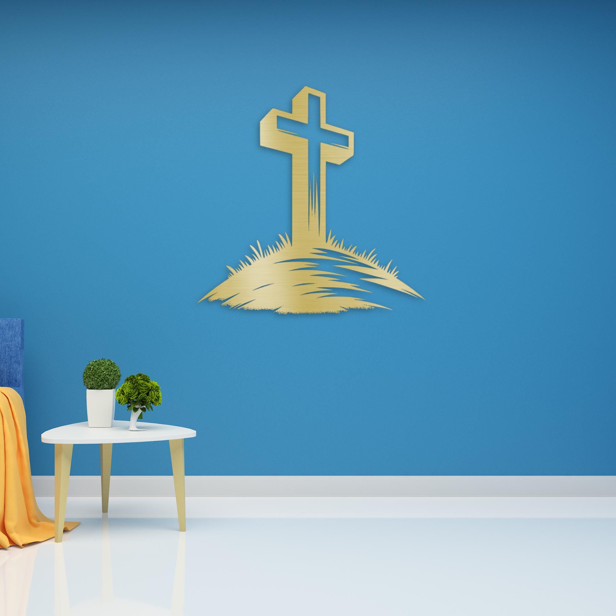 Catholic Cross Sign, Metal Jesus Christ Crucifix Cross Wall Art, Metal ...