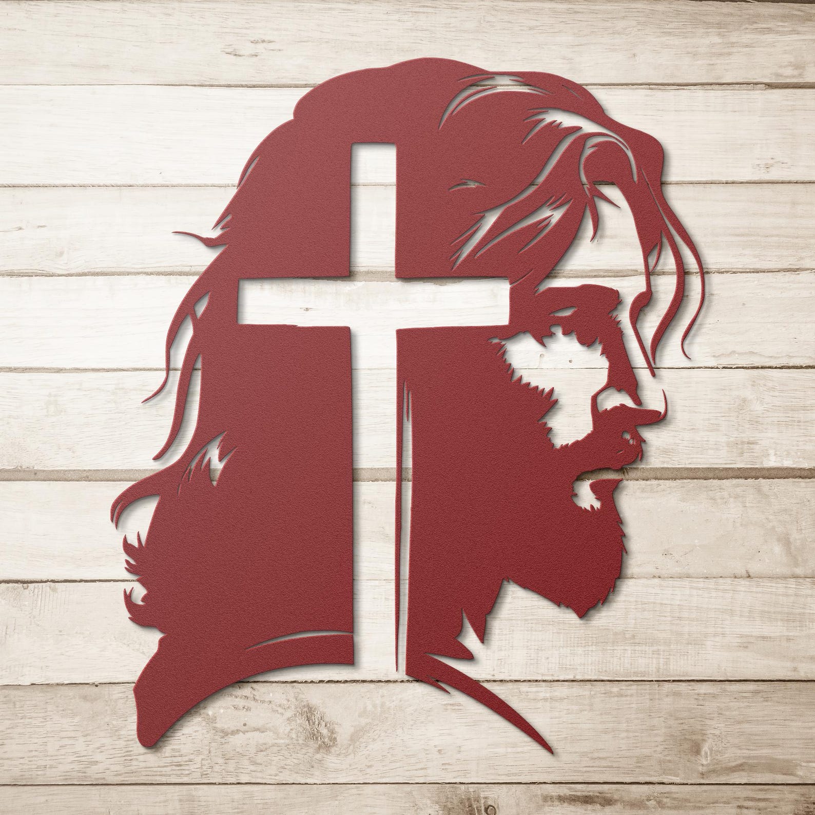 Jesus Christ Cross Sign, Metal Catholic Jesus Love Cross, Jesus With A ...
