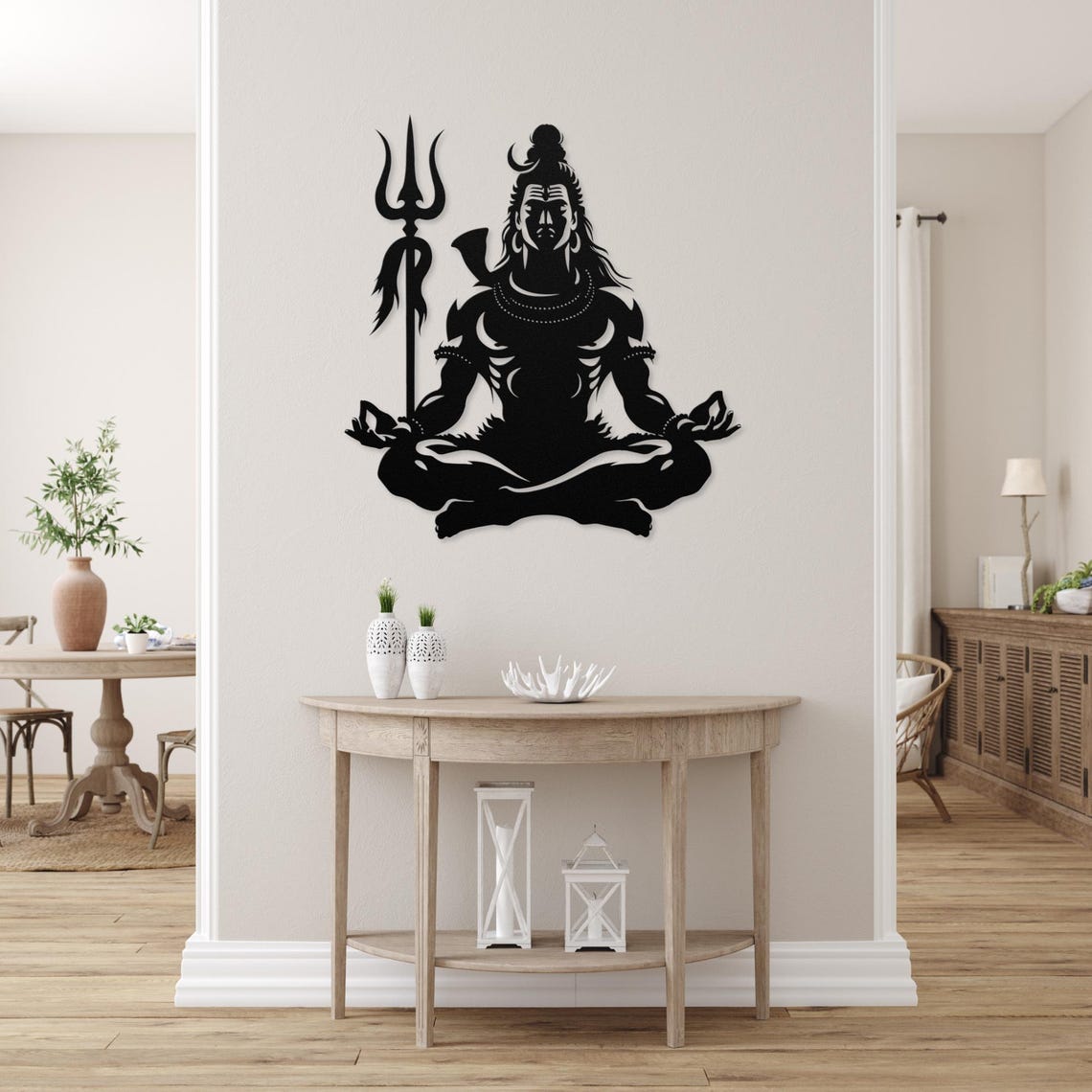 Lord Shiva Metal Wall Art, Hindu God Shiva, Hinduism Decor, Mahakal, Om ...