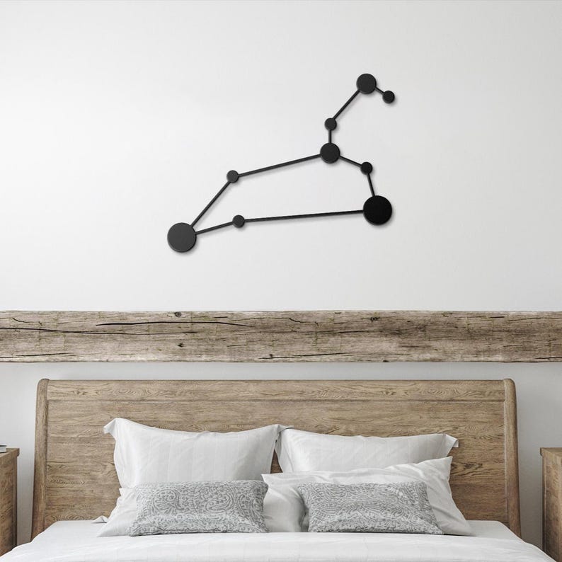 Leo Zodiac Sign, Constellation Leo the Lion Metal Sign, Leo Symbol Star ...
