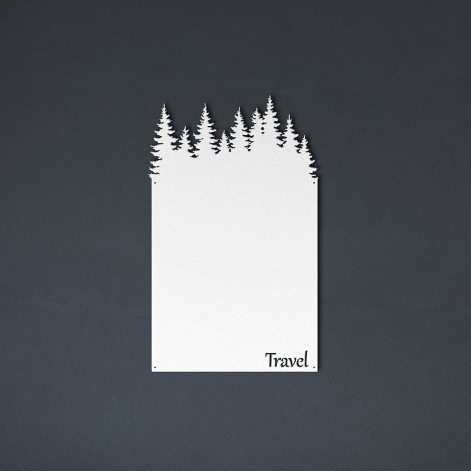 Travel Magnet Board, Forest Magnetic Board, Custom Board for Travel ...