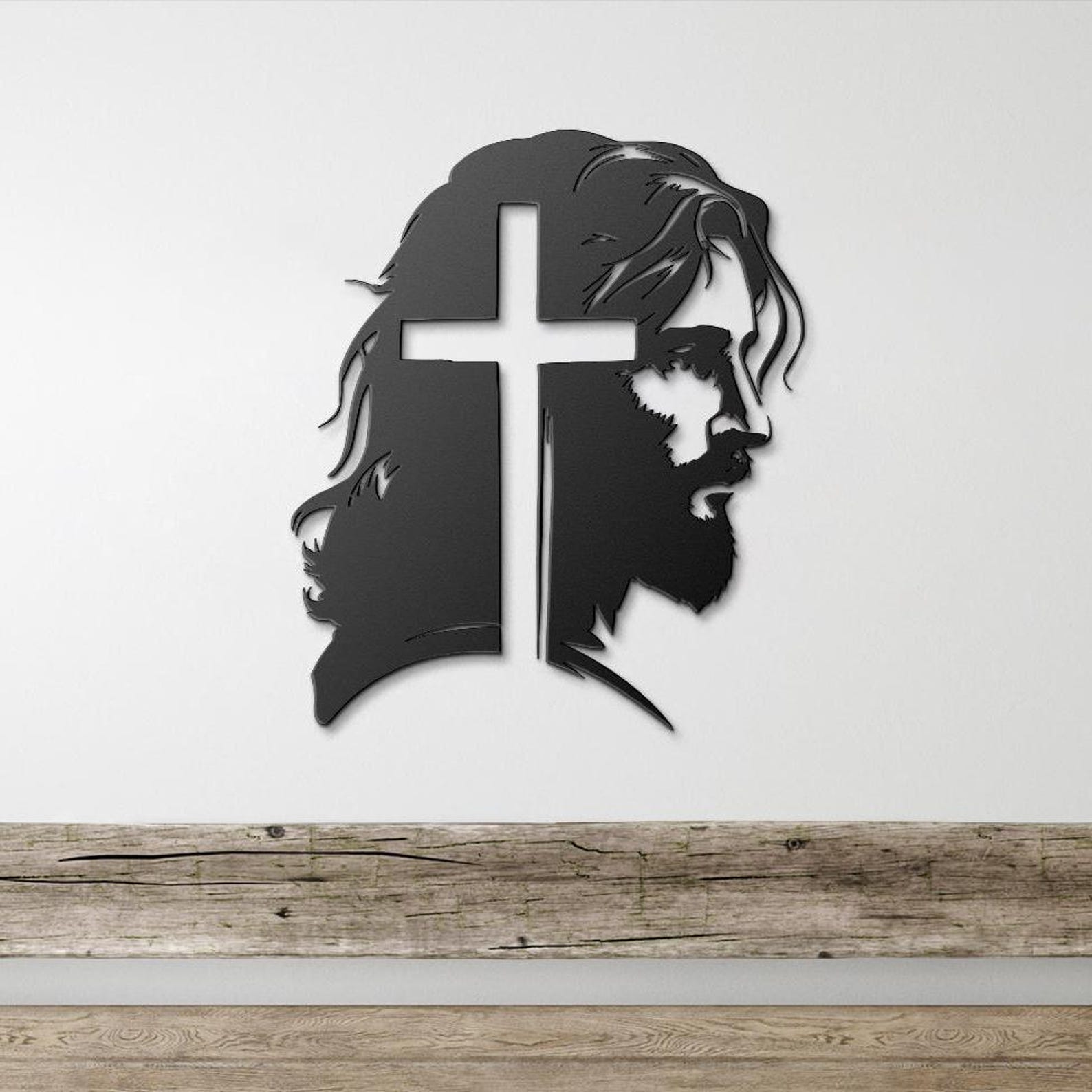 Jesus Christ Cross Sign, Metal Catholic Jesus Love Cross, Jesus With A ...