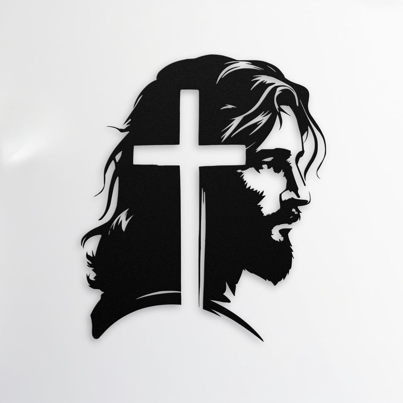 Jesus Christ Cross Sign, Metal Catholic Jesus Love Cross, Jesus With A ...