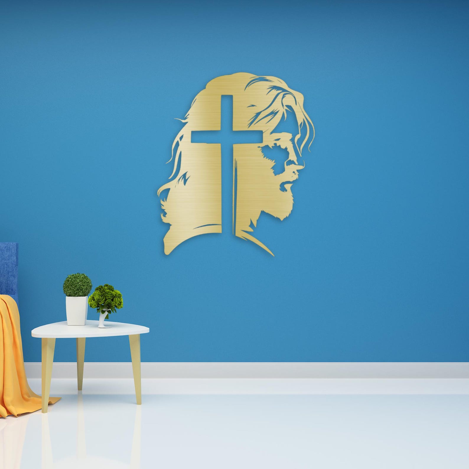 Jesus Christ Cross Sign, Metal Catholic Jesus Love Cross, Jesus With A ...