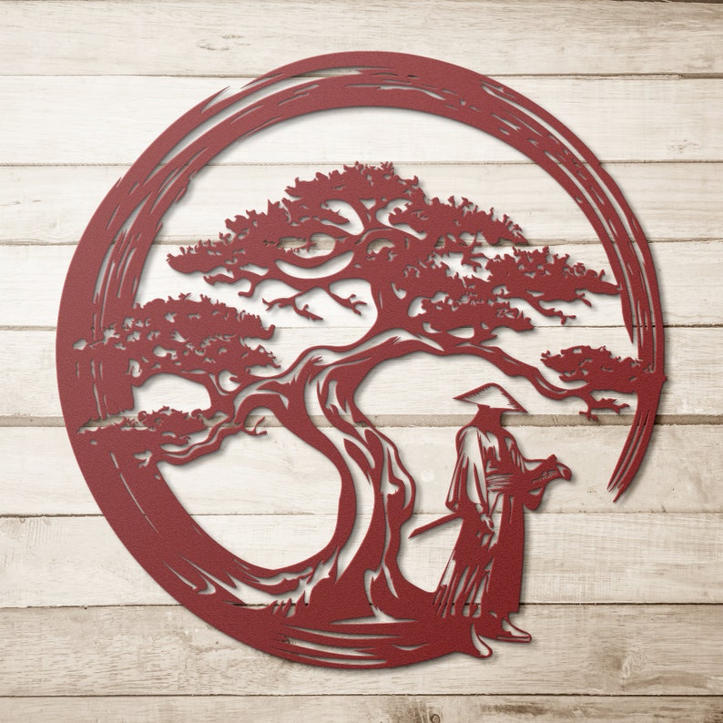 Samurai Art Asian Inspired Art Japanese Samurai Bonsai Tree - Etsy