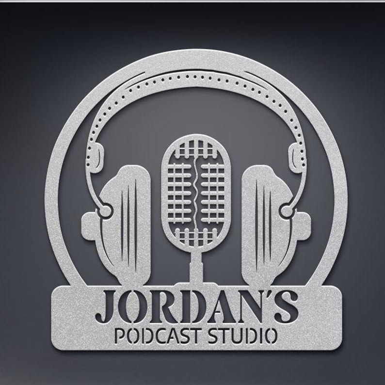 Podcast Sign, Professional Recording Studio, Personalized Music Studio ...