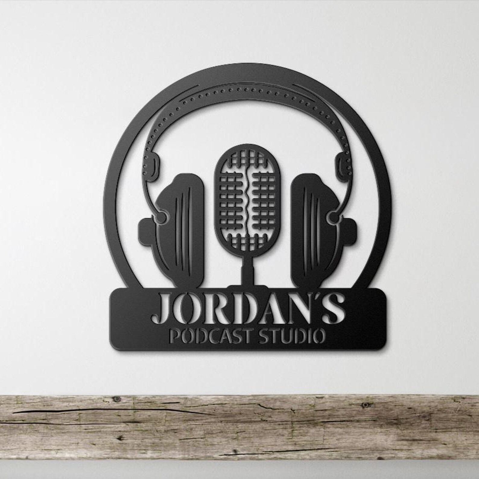 Podcast Sign, Professional Recording Studio, Personalized Music Studio ...